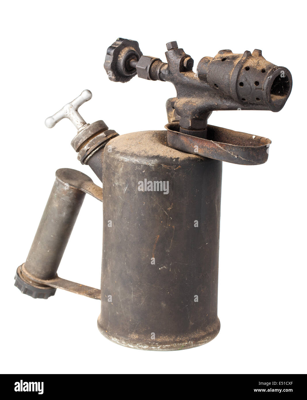 Vintage old rusty blowtorch Stock Photo - Alamy