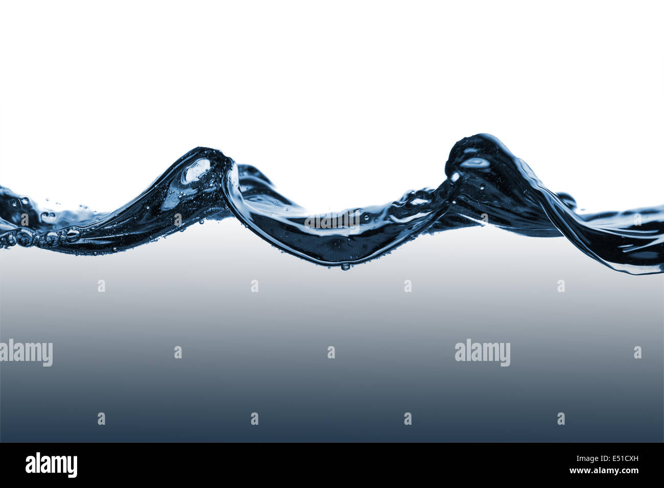 Blue water waves Stock Photo - Alamy