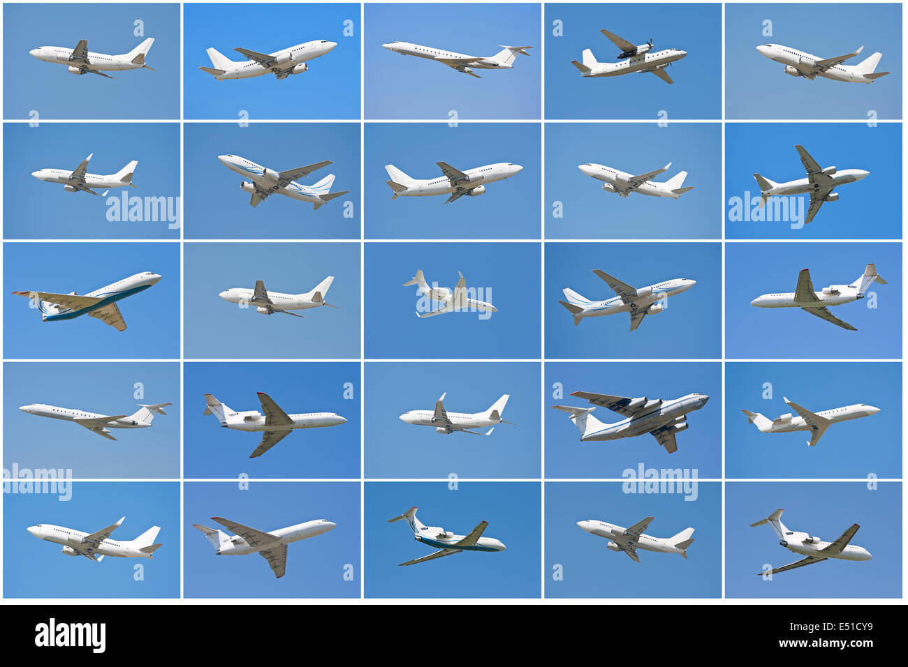 Set big commercial airplane hi-res stock photography and images - Alamy