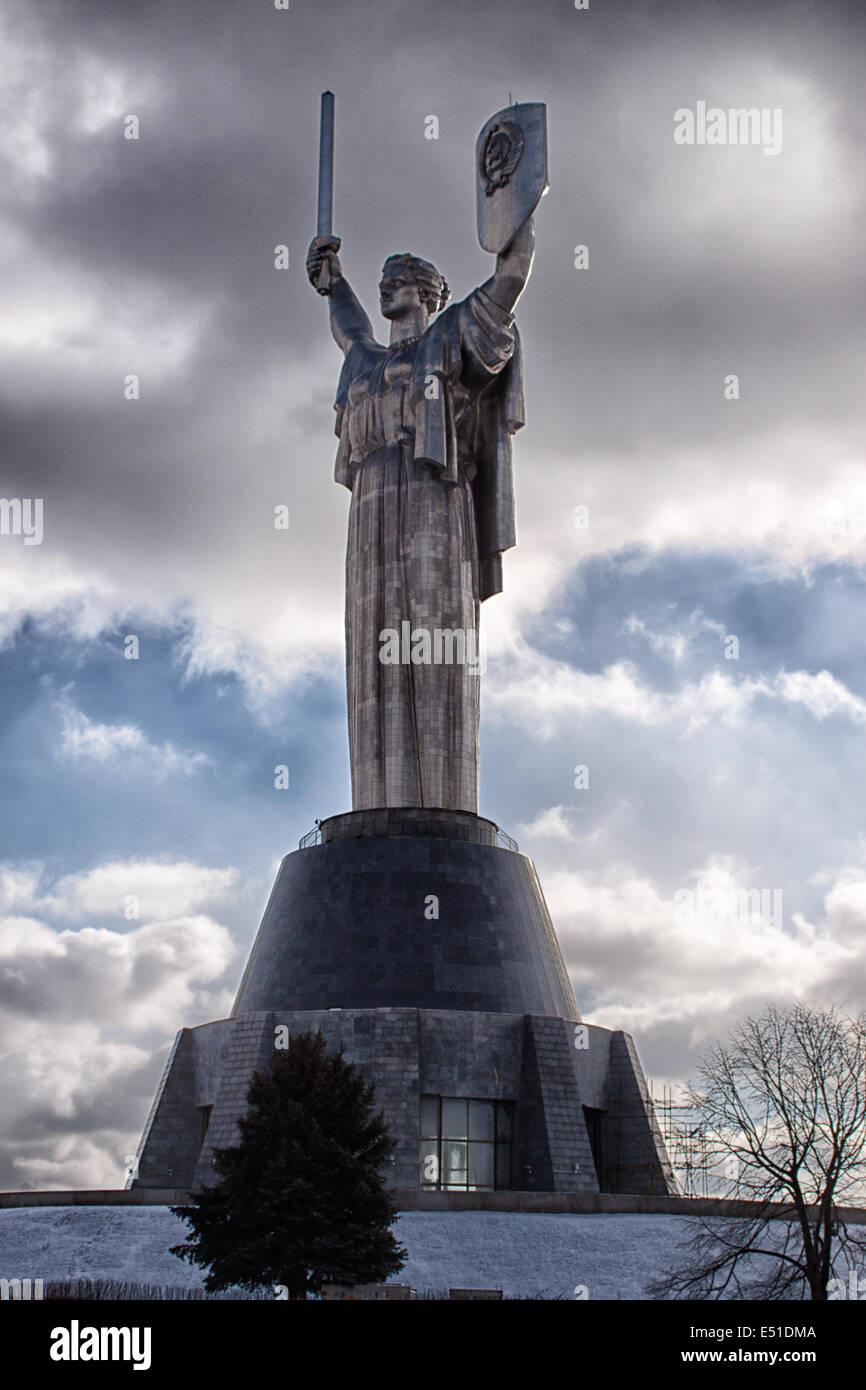 Monument in Kiev Rodina Mother Stock Photo - Alamy
