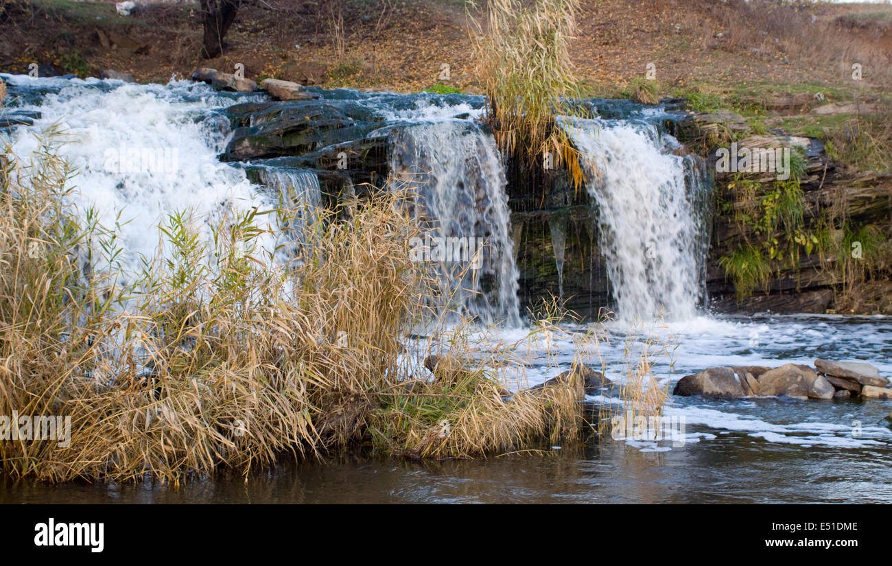 Natural Spring Waterfall Stock Photo - Alamy