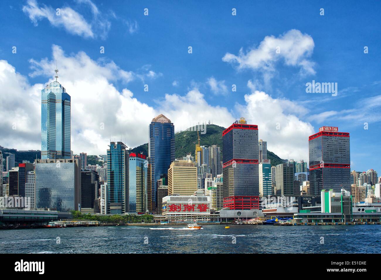 Hong Kong Island skyline viewed from Victoria Harbour Stock Photo - Alamy
