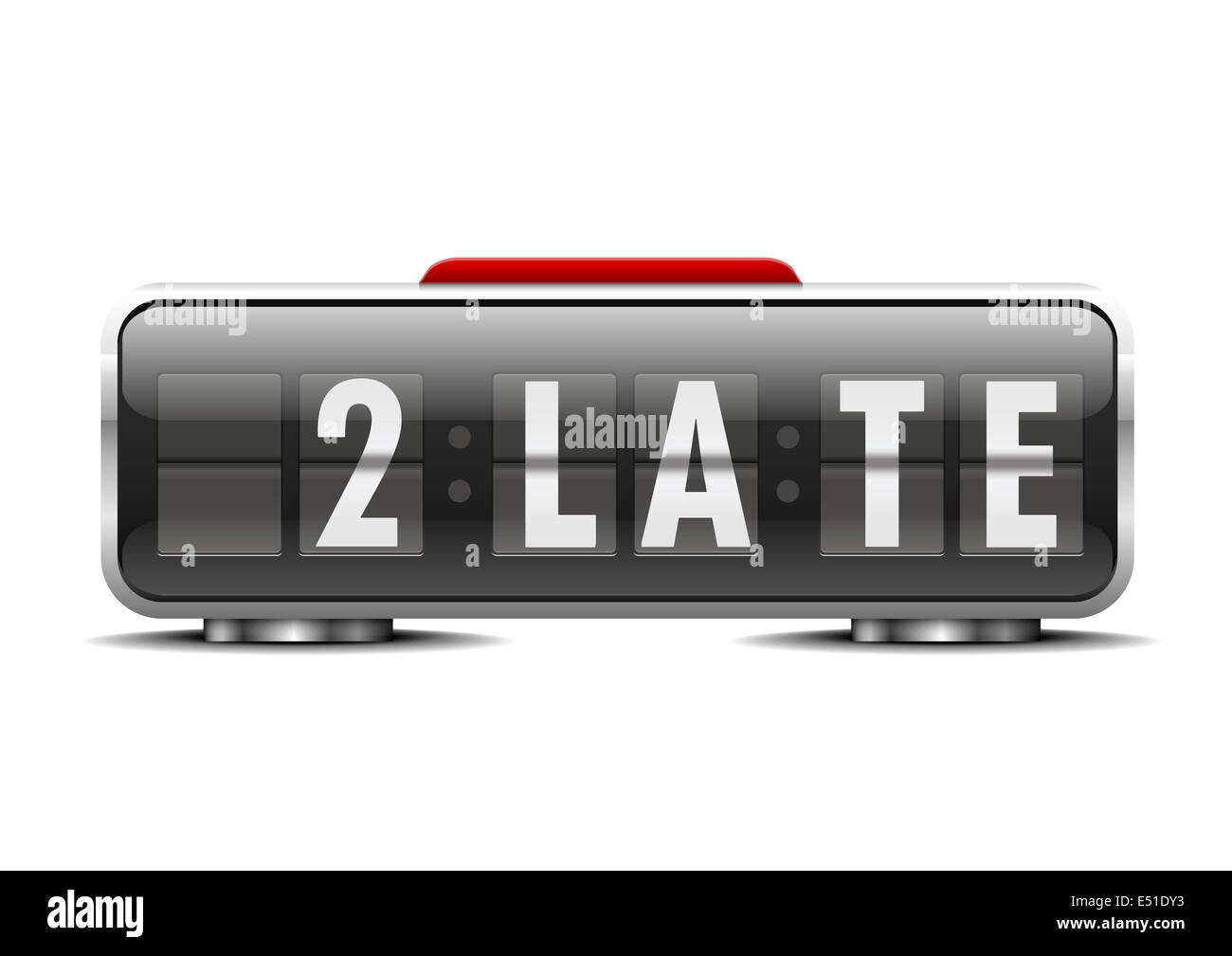 alarm clock 2 late Stock Photo - Alamy