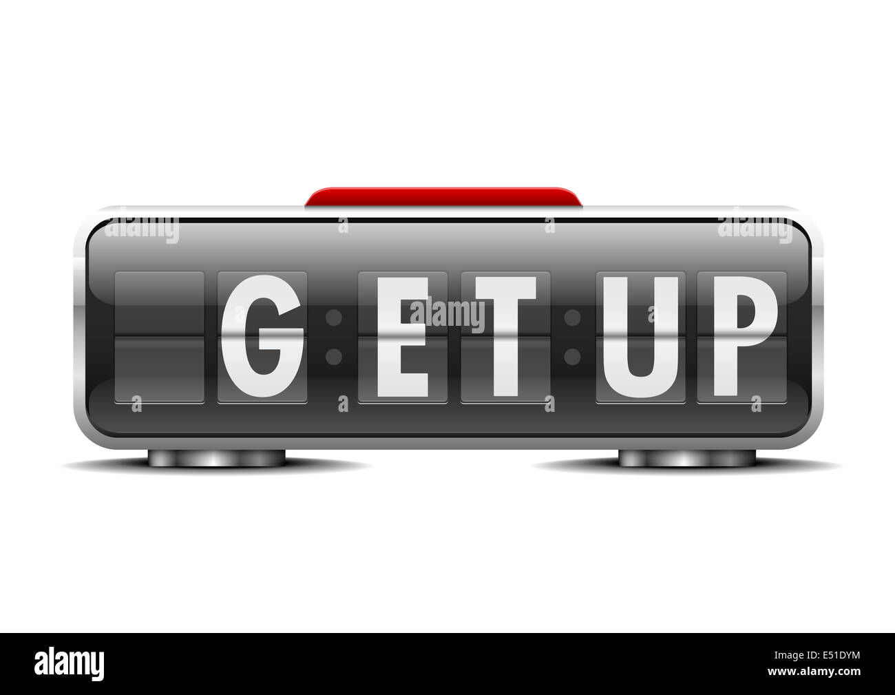 alarm clock get up Stock Photo - Alamy