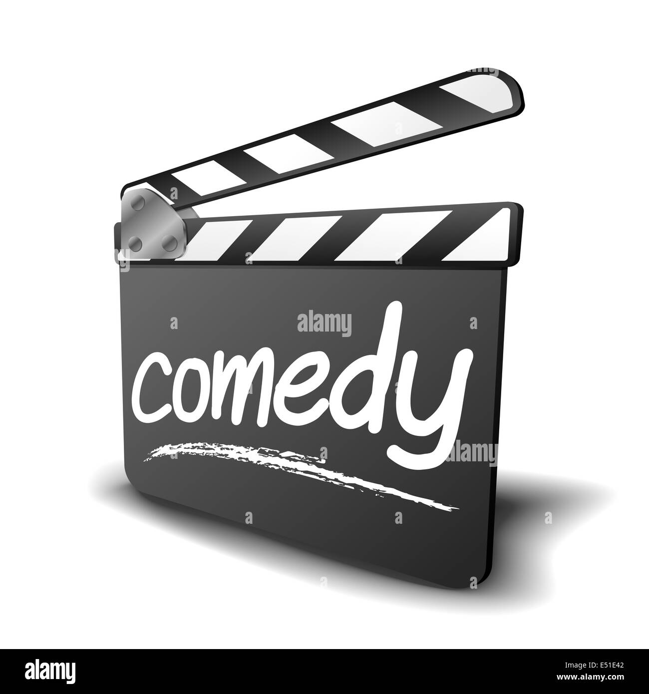 clapper board comedy Stock Photo - Alamy