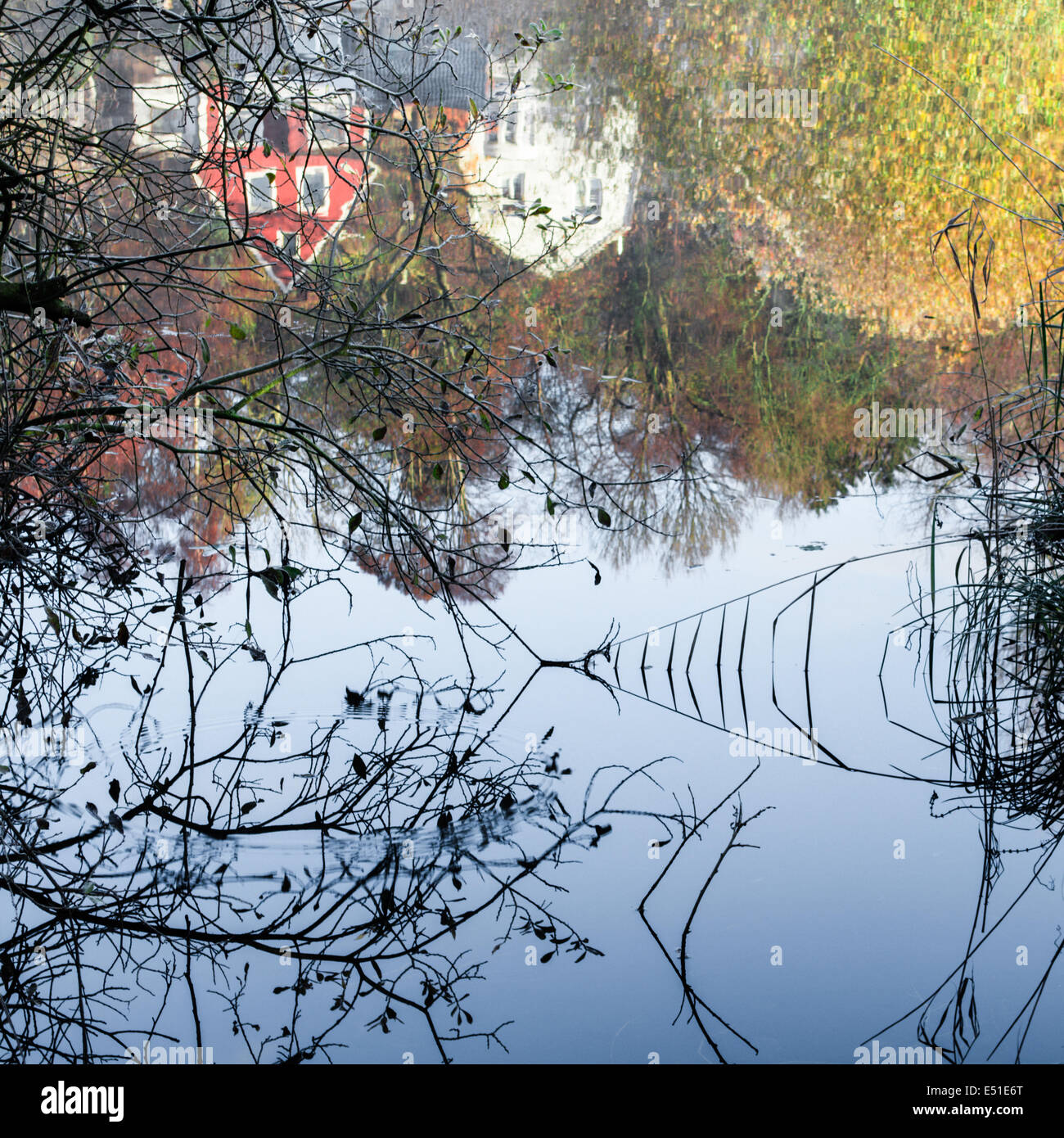 Reflection on water Stock Photo - Alamy
