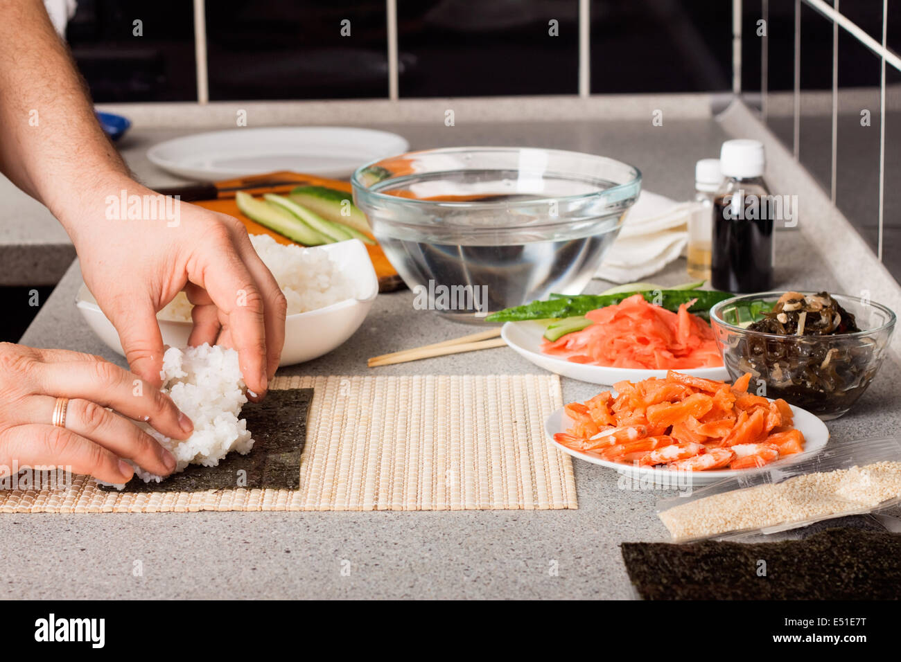 Japan sushi class hi-res stock photography and images - Alamy