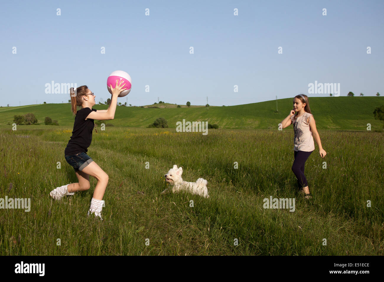 The story of the torn ball Stock Photo - Alamy