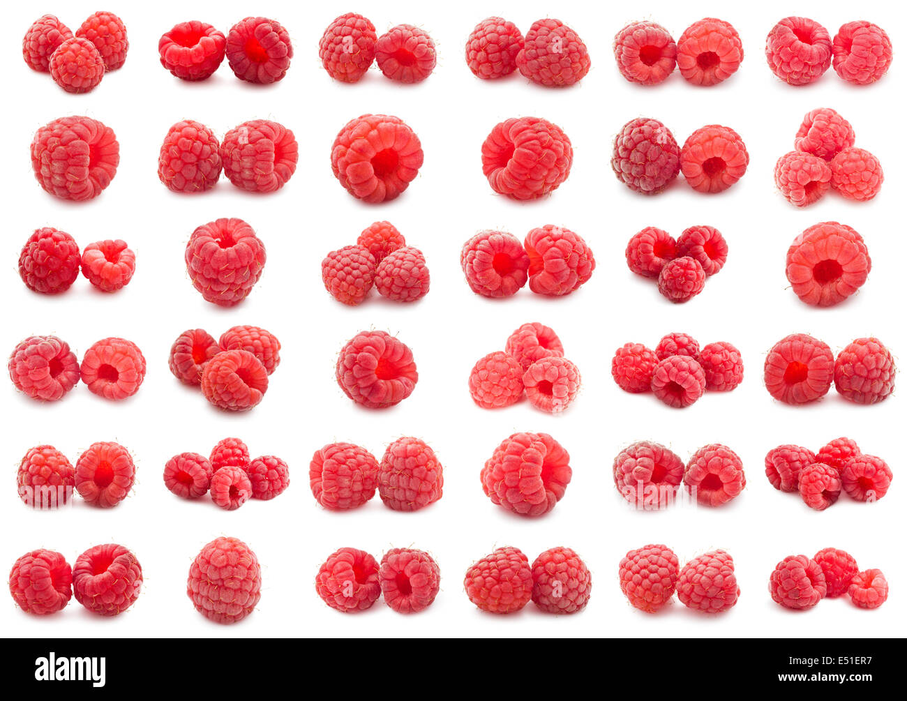 Raspberries tasty food background Cut Out Stock Images & Pictures - Alamy