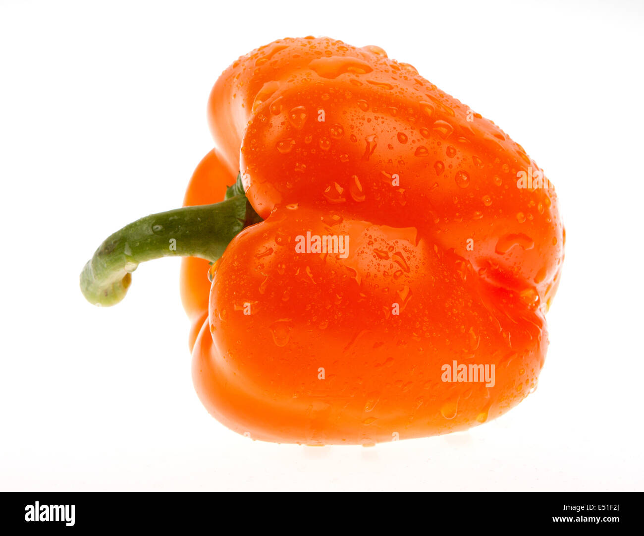 Orange bell pepper Stock Photo - Alamy