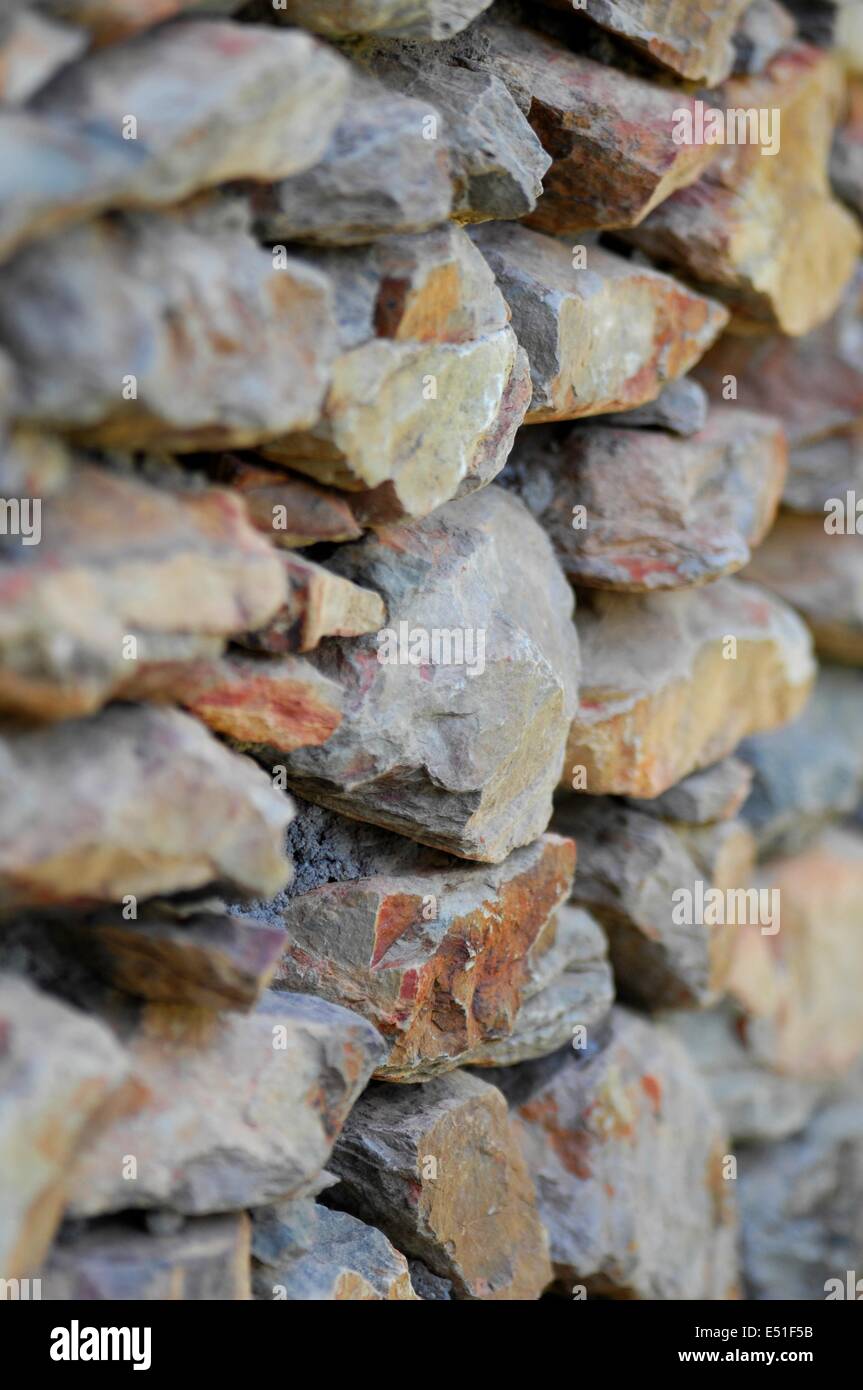 Stone Feature Wall Stock Photo - Alamy