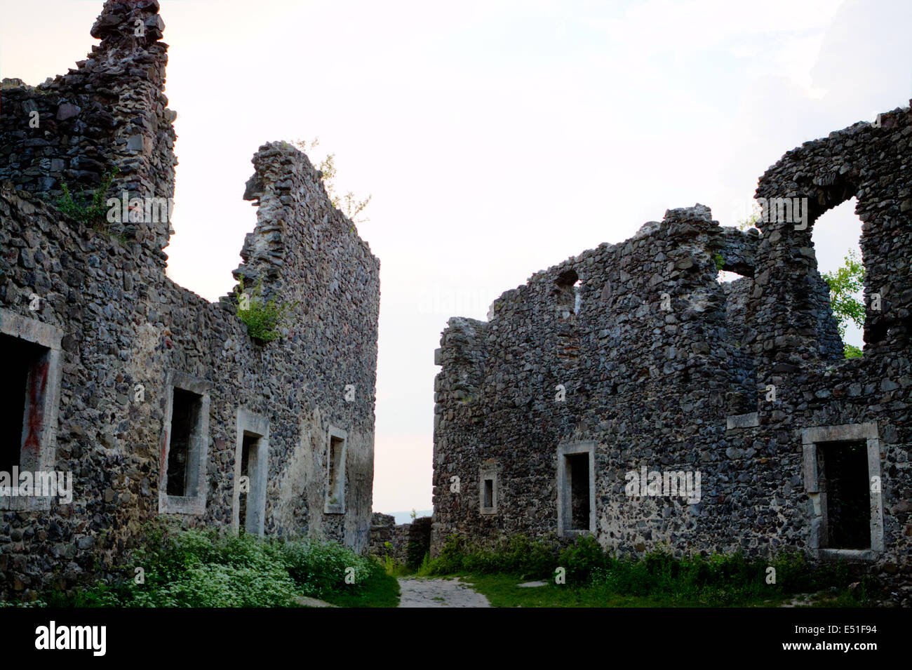 Castle ruins Nevitsky Stock Photo - Alamy