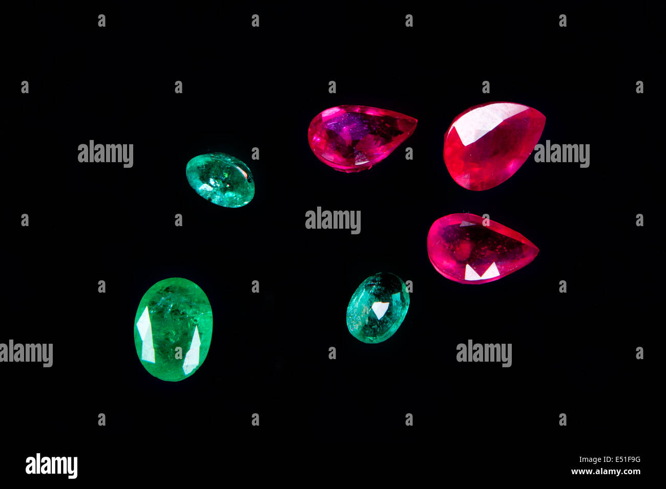 colorful gems isolated Stock Photo - Alamy