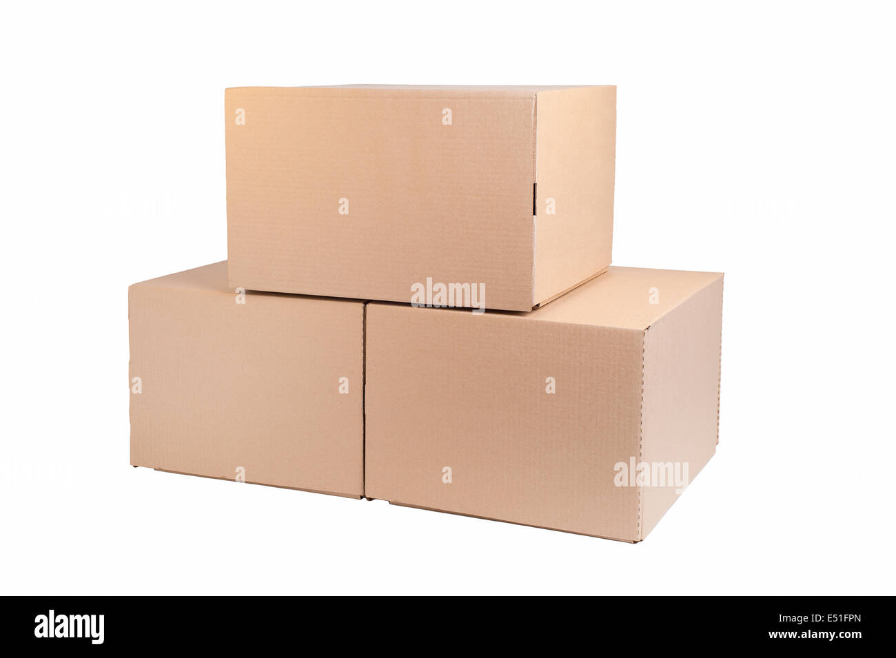 Stack of cardboard boxes Stock Photo - Alamy