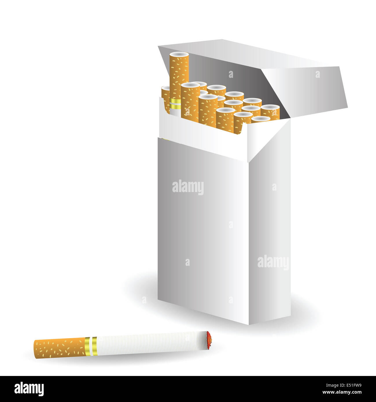 Cigarettes warning label Cut Out Stock Images & Pictures - Alamy