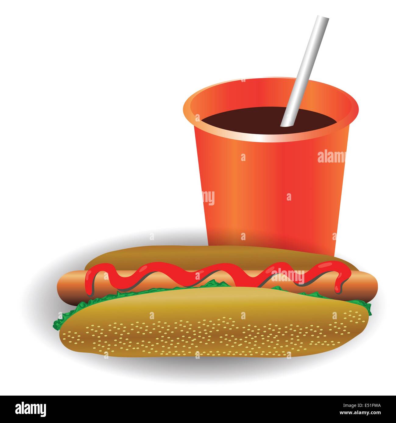 Grill junk food Cut Out Stock Images & Pictures - Alamy