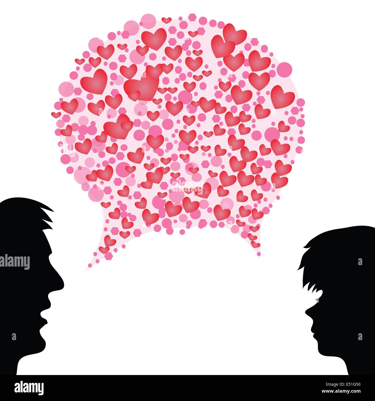 Heart speech bubble hi-res stock photography and images - Alamy