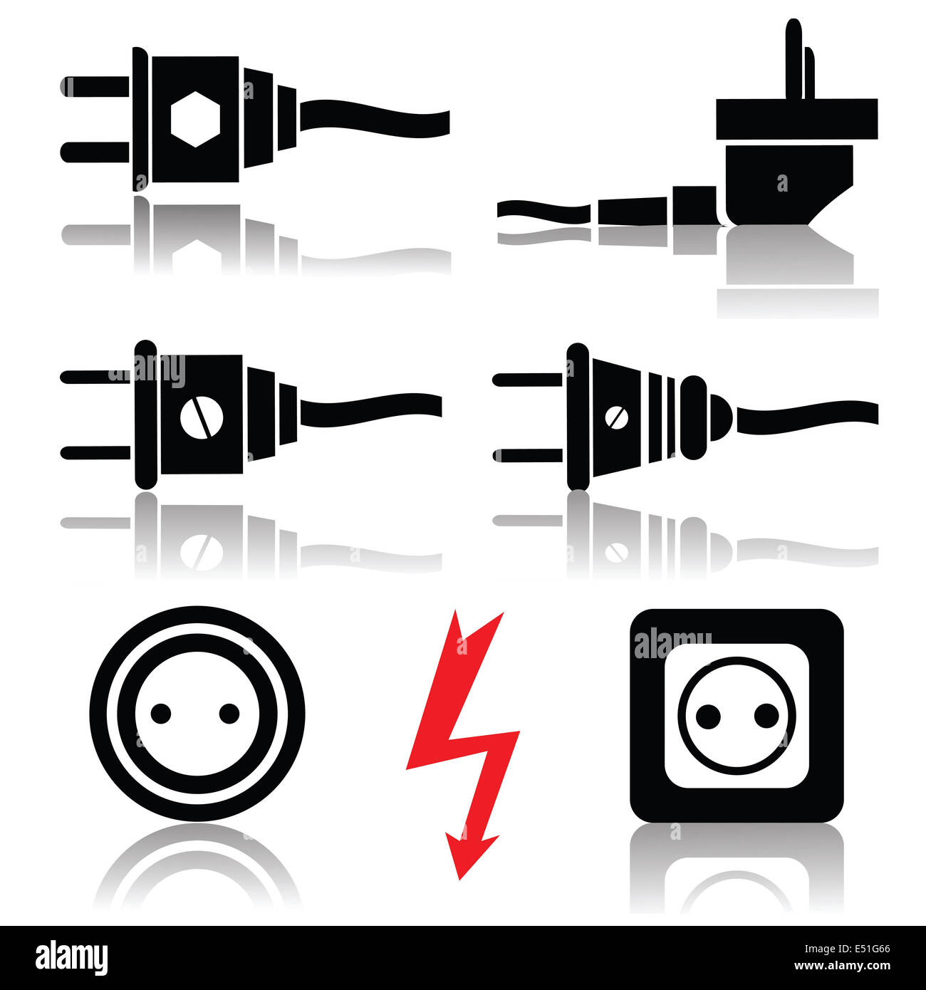 plugs and sockets Stock Photo - Alamy