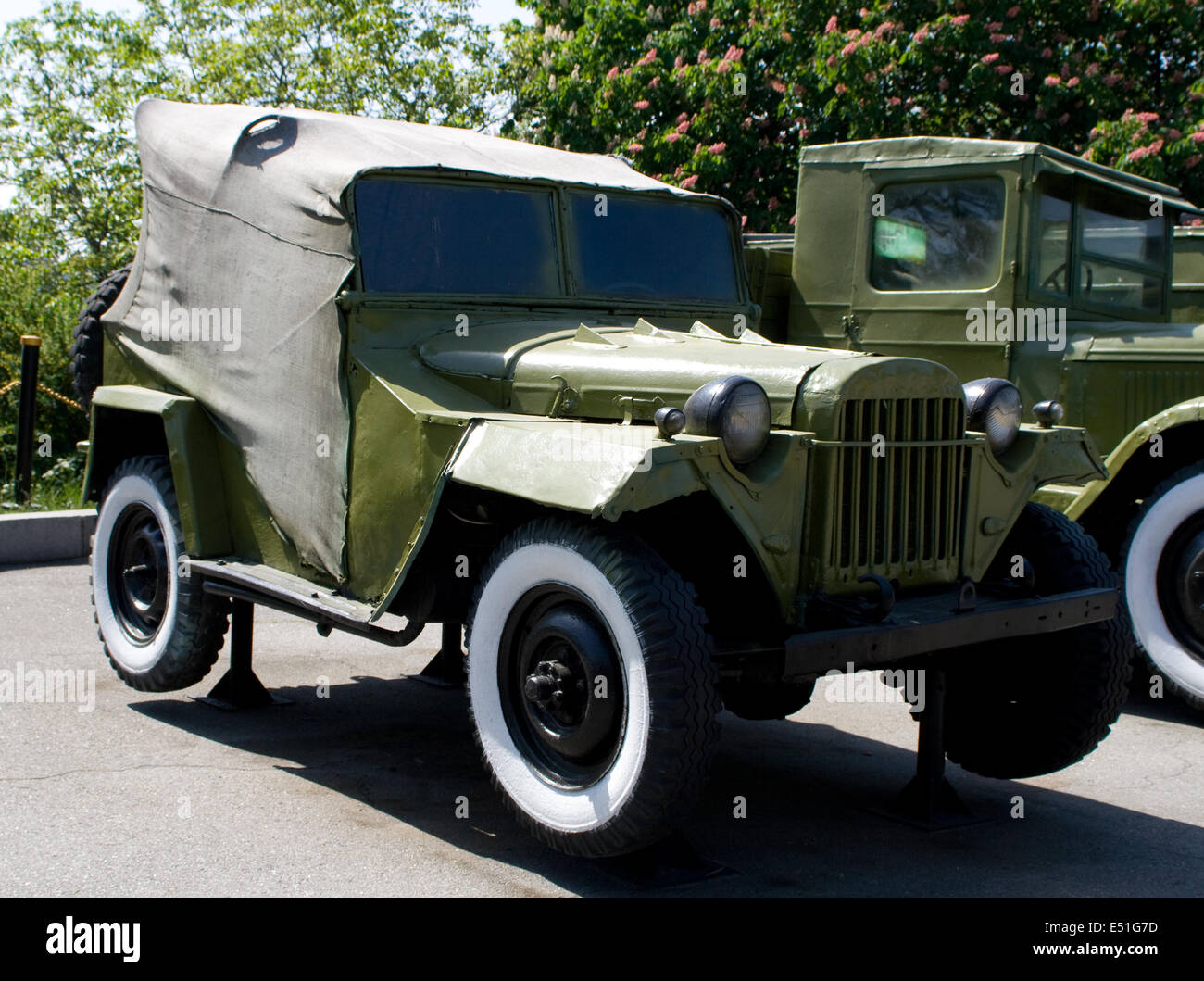 retro army car gaz-67b Stock Photo - Alamy