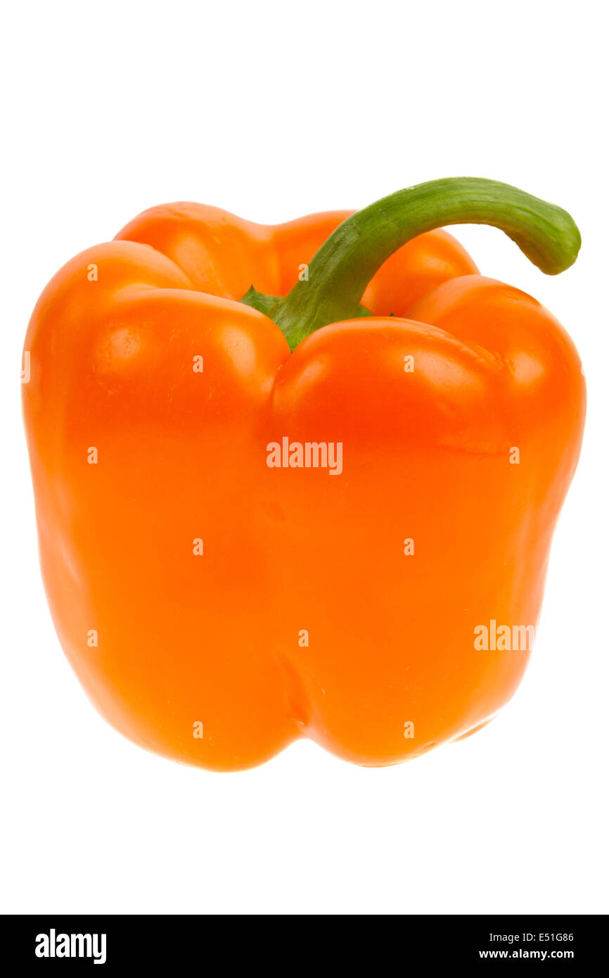 Orange bell pepper Stock Photo - Alamy