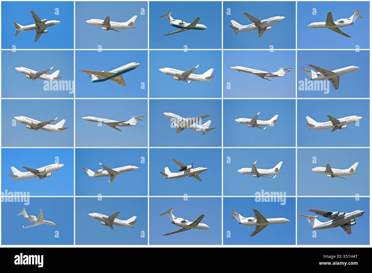 Set big commercial airplane hi-res stock photography and images - Alamy