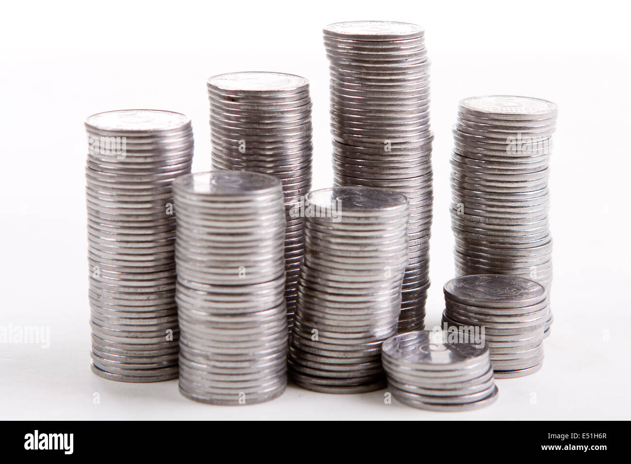 Coins on color hi-res stock photography and images - Alamy