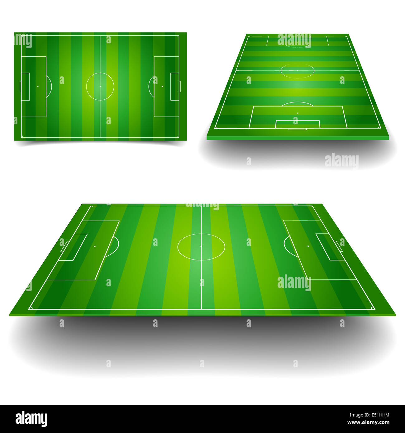 Empty goal stadium soccer Cut Out Stock Images & Pictures - Alamy