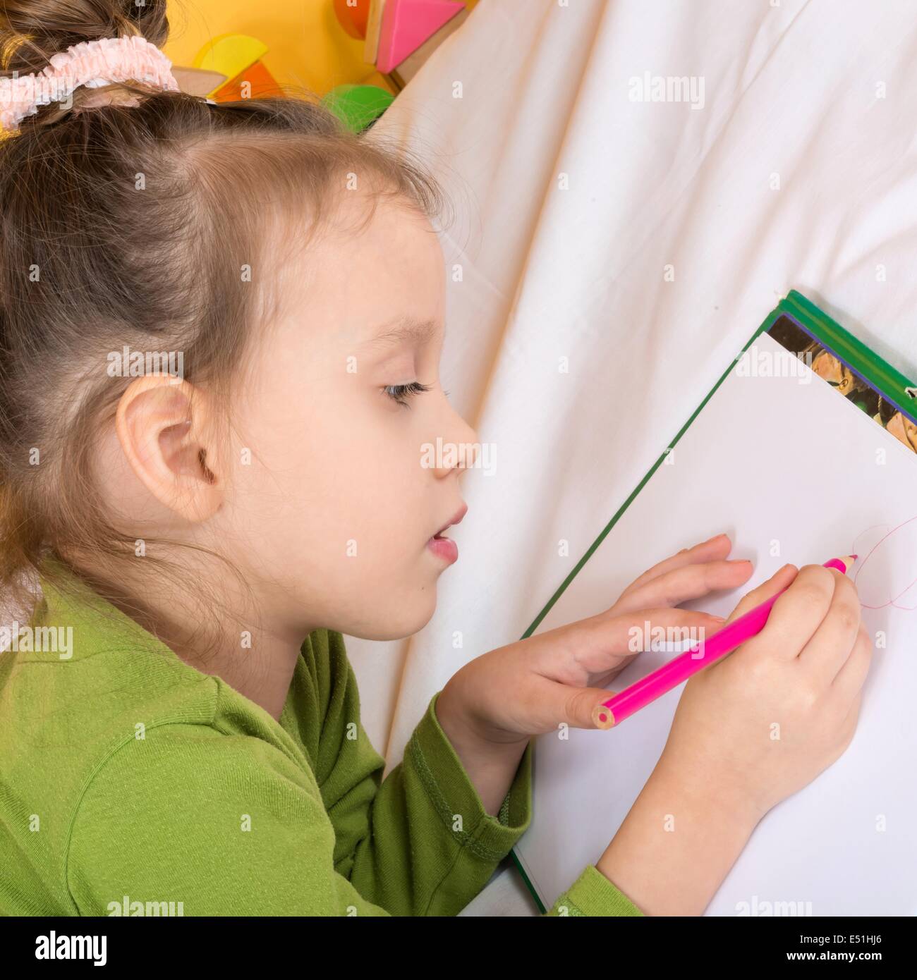 Girls classroom coloring hi-res stock photography and images - Alamy