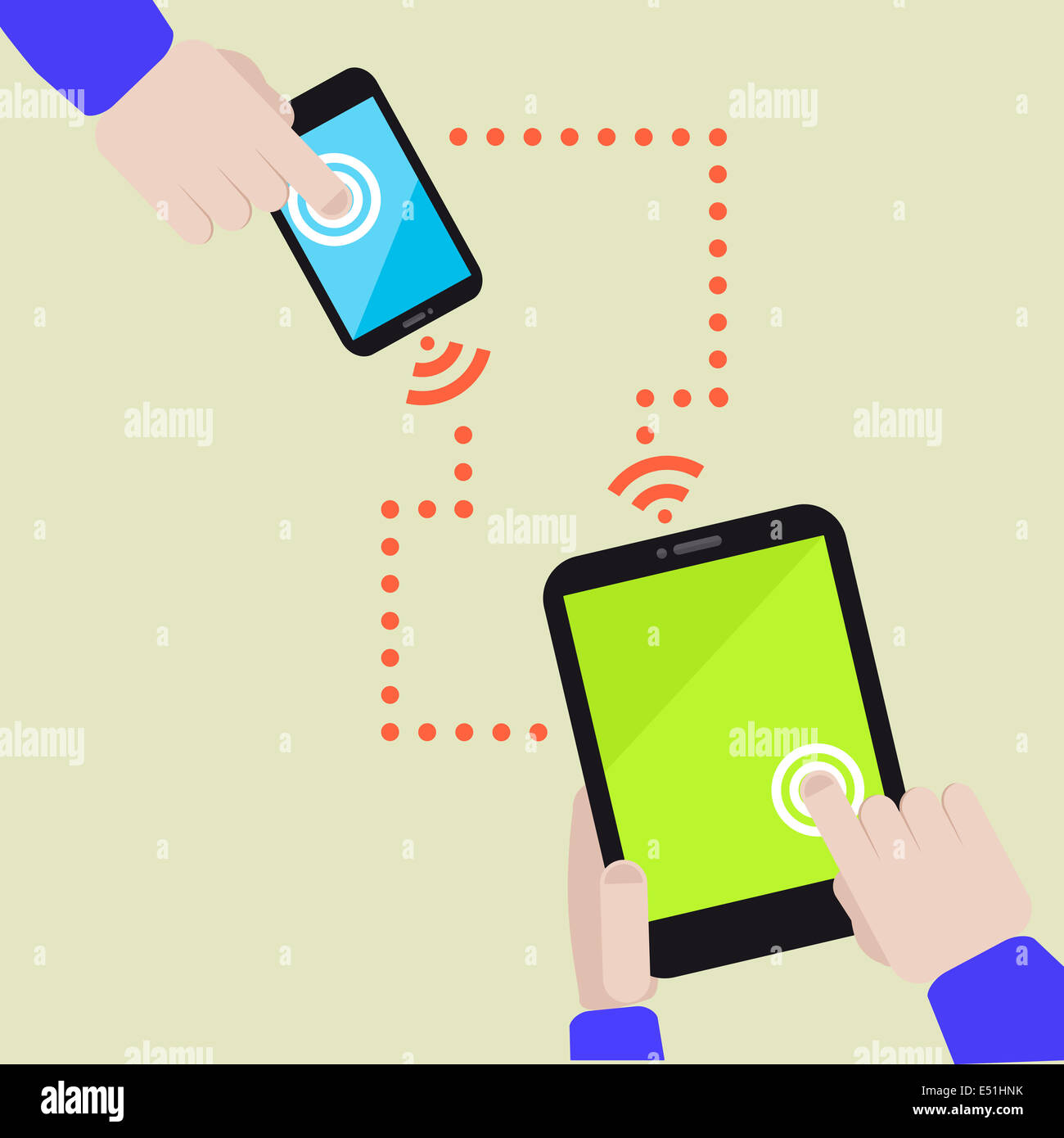 data exchange mobile Stock Photo - Alamy