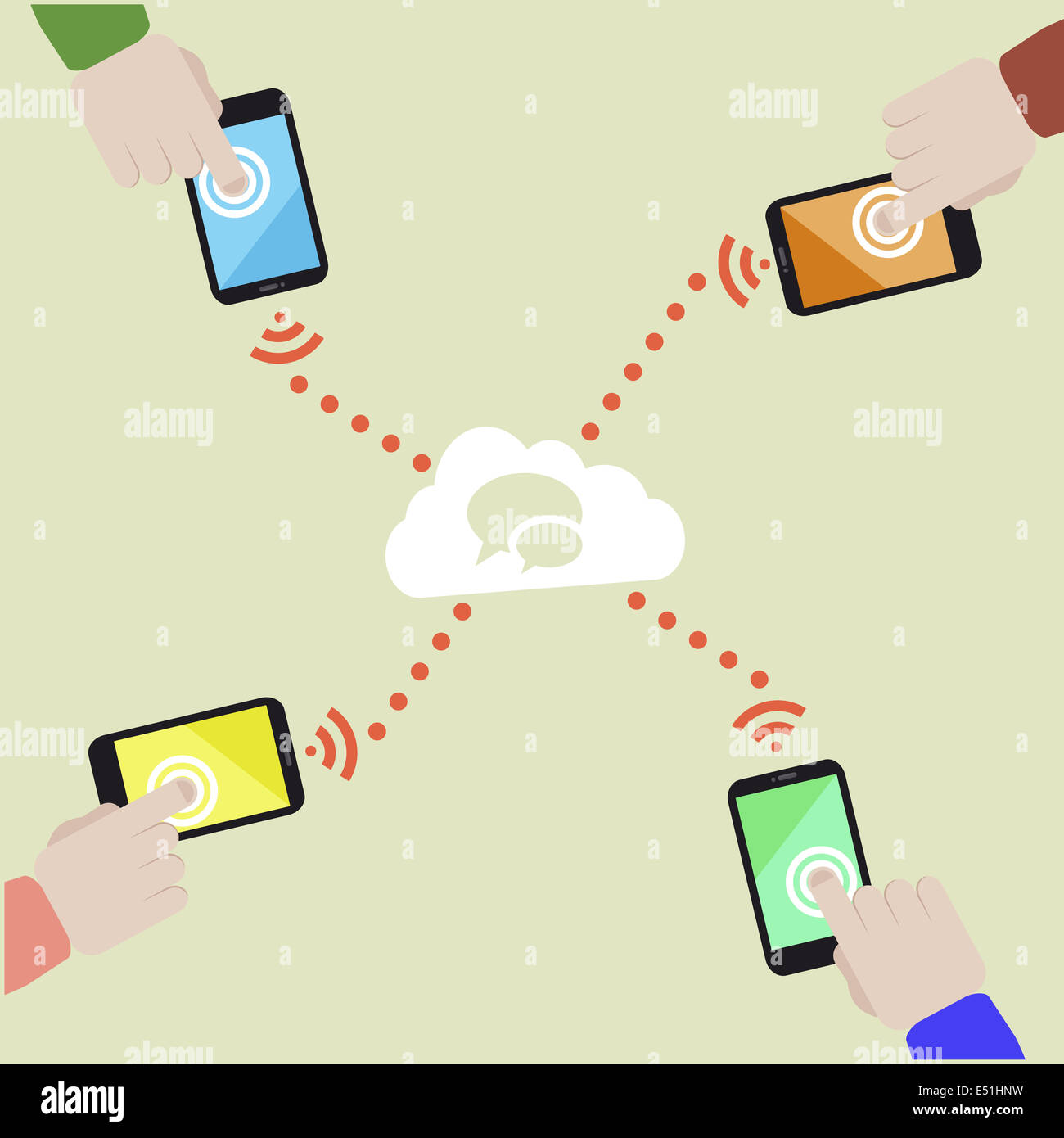 data exchange cloud Stock Photo - Alamy