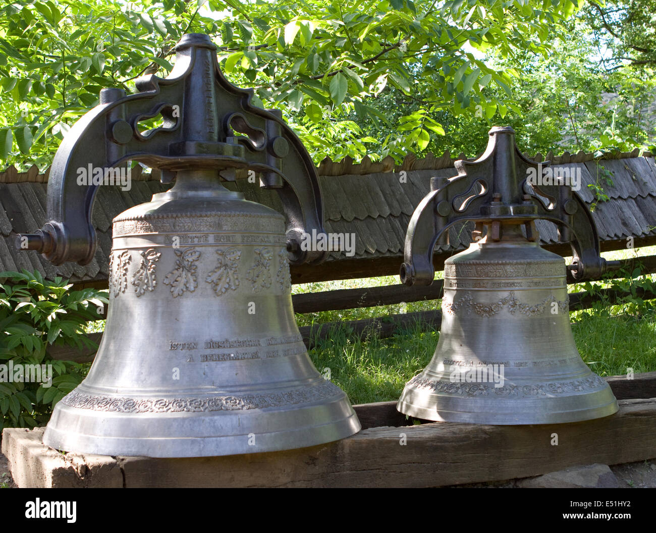 Two church bells Stock Photo - Alamy