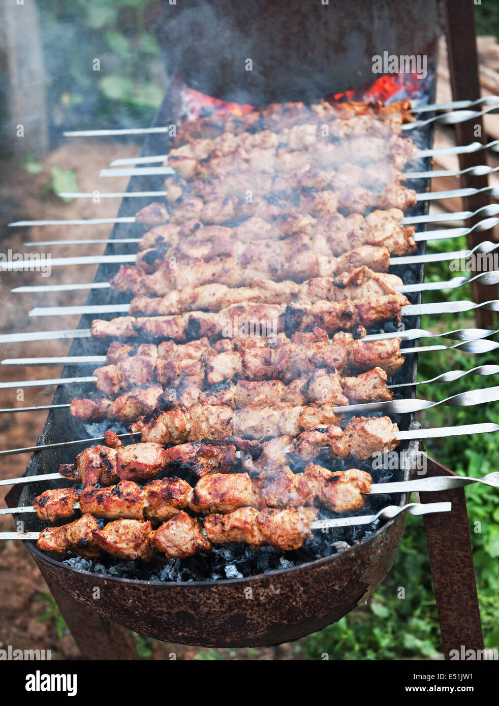 Kebab on skewers hi-res stock photography and images - Alamy