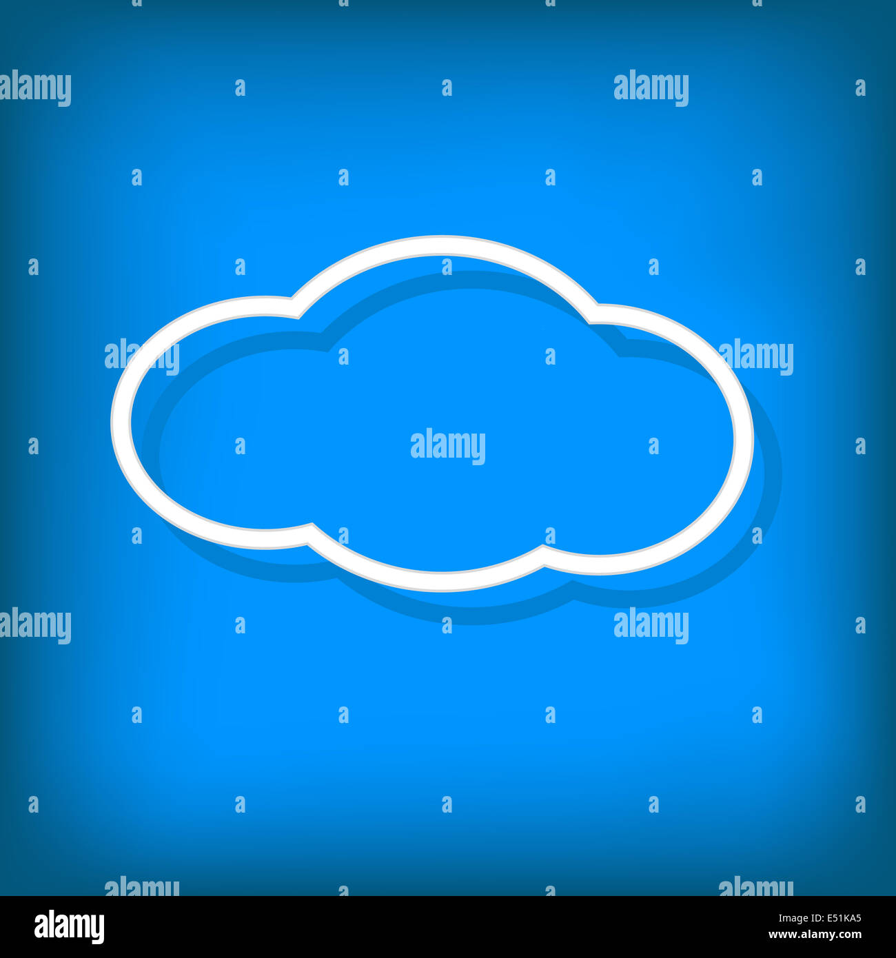 Silver blue cloud computing icon hi-res stock photography and images ...