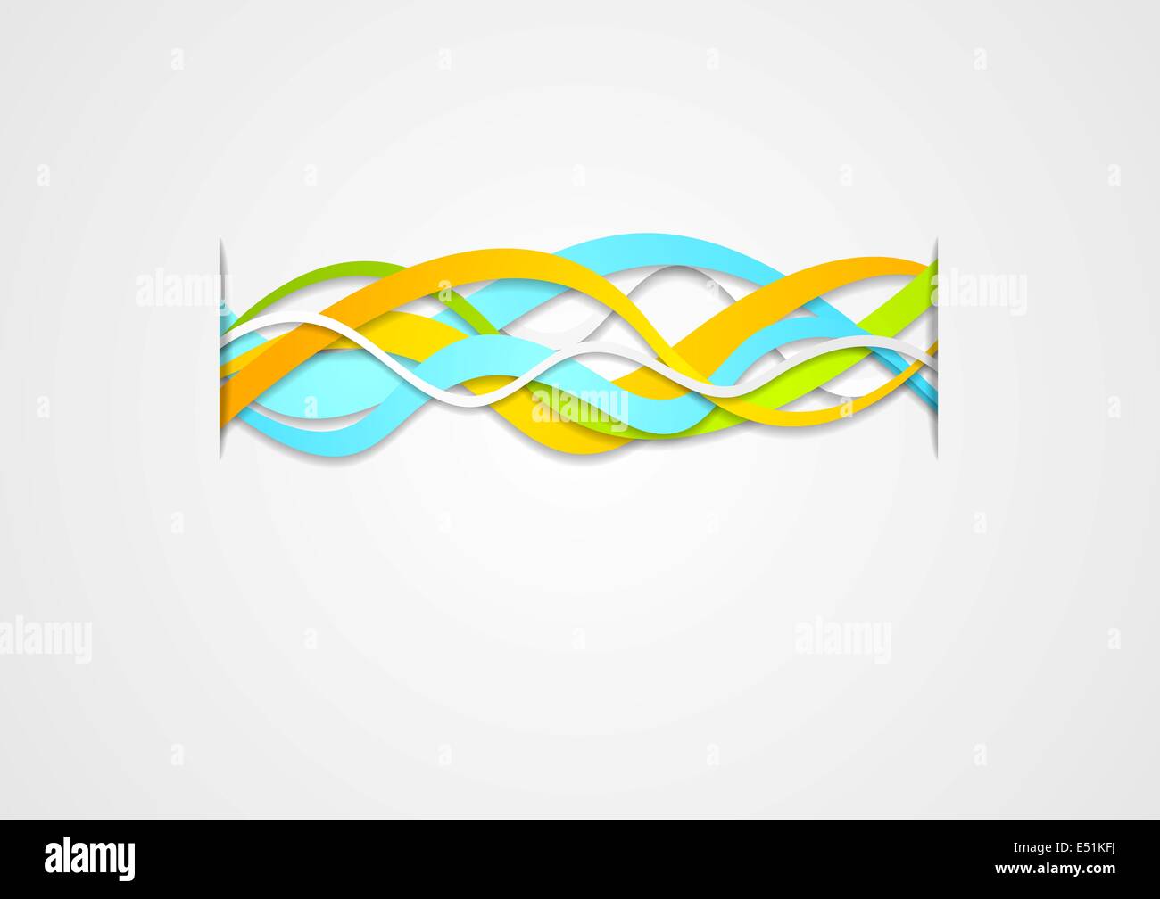 Bright abstract wavy ribbon background Stock Photo - Alamy