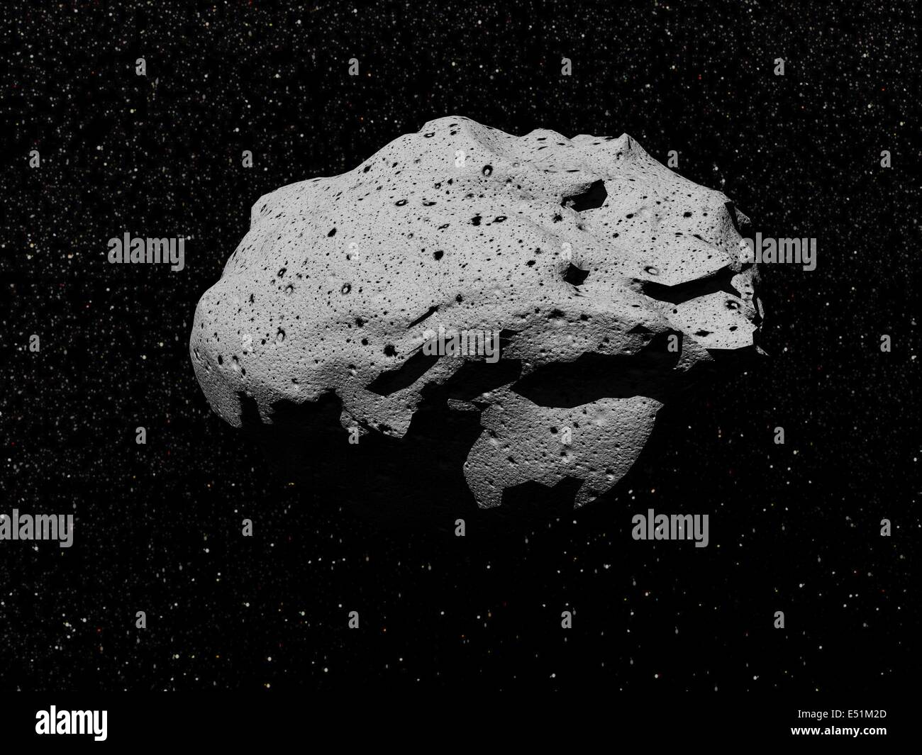 Asteroid - 3D render Stock Photo - Alamy