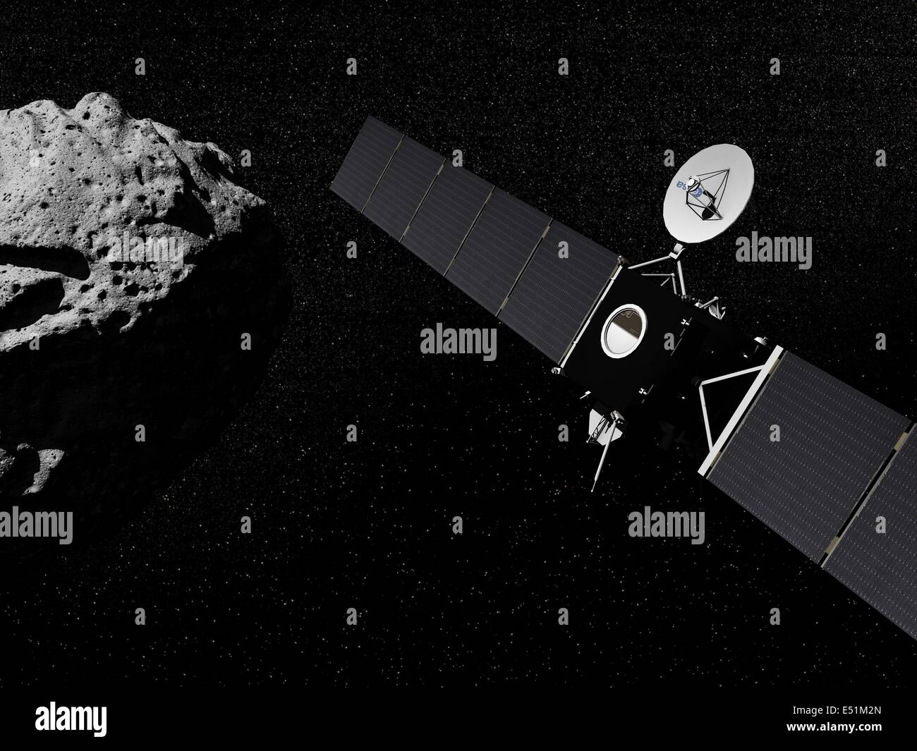 Space Probe Philae Flight Path