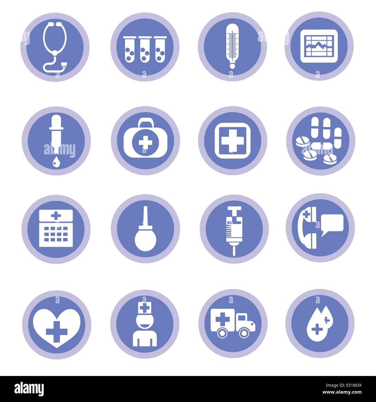 Medical icons hospital hi-res stock photography and images - Alamy