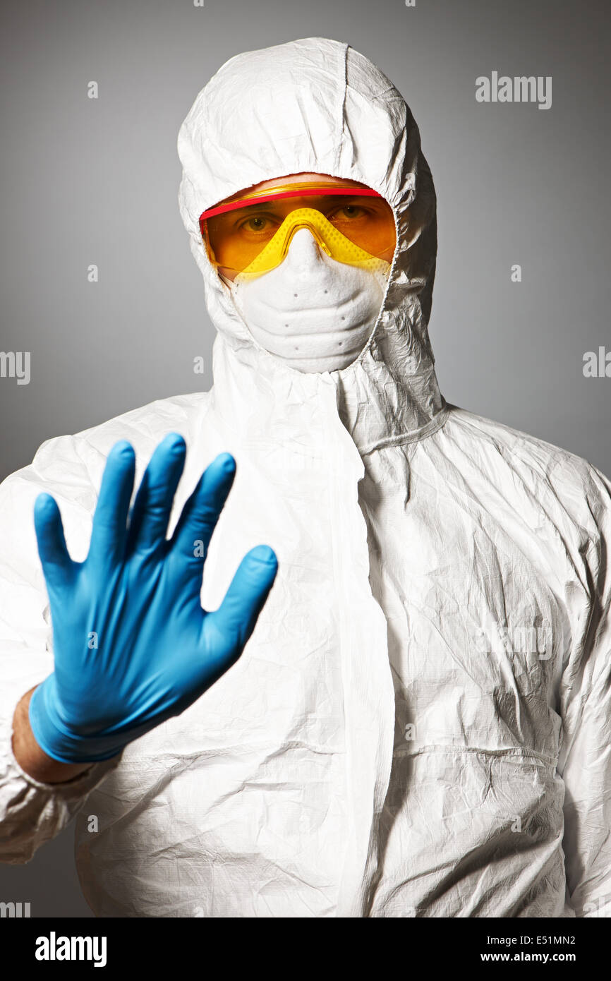 Wear protection suit chemical hi-res stock photography and images - Alamy
