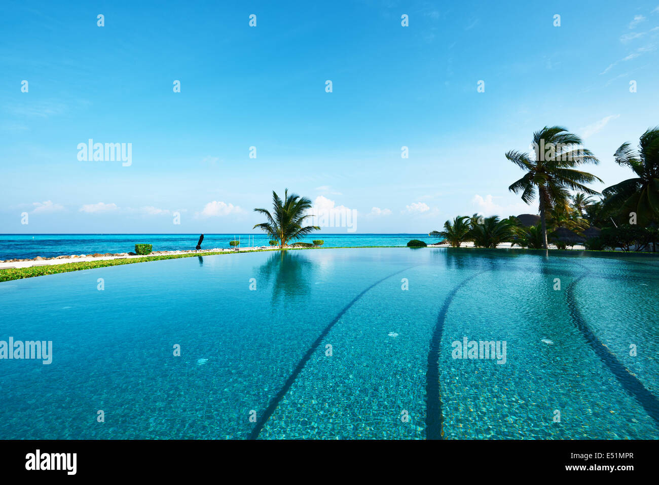 Luxury tropical swimming pool Stock Photo - Alamy