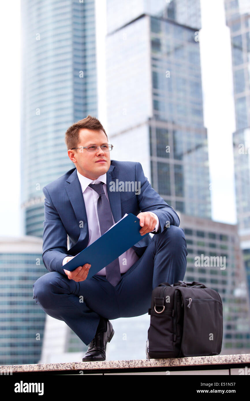 Photo serious smart successful hi-res stock photography and images - Alamy