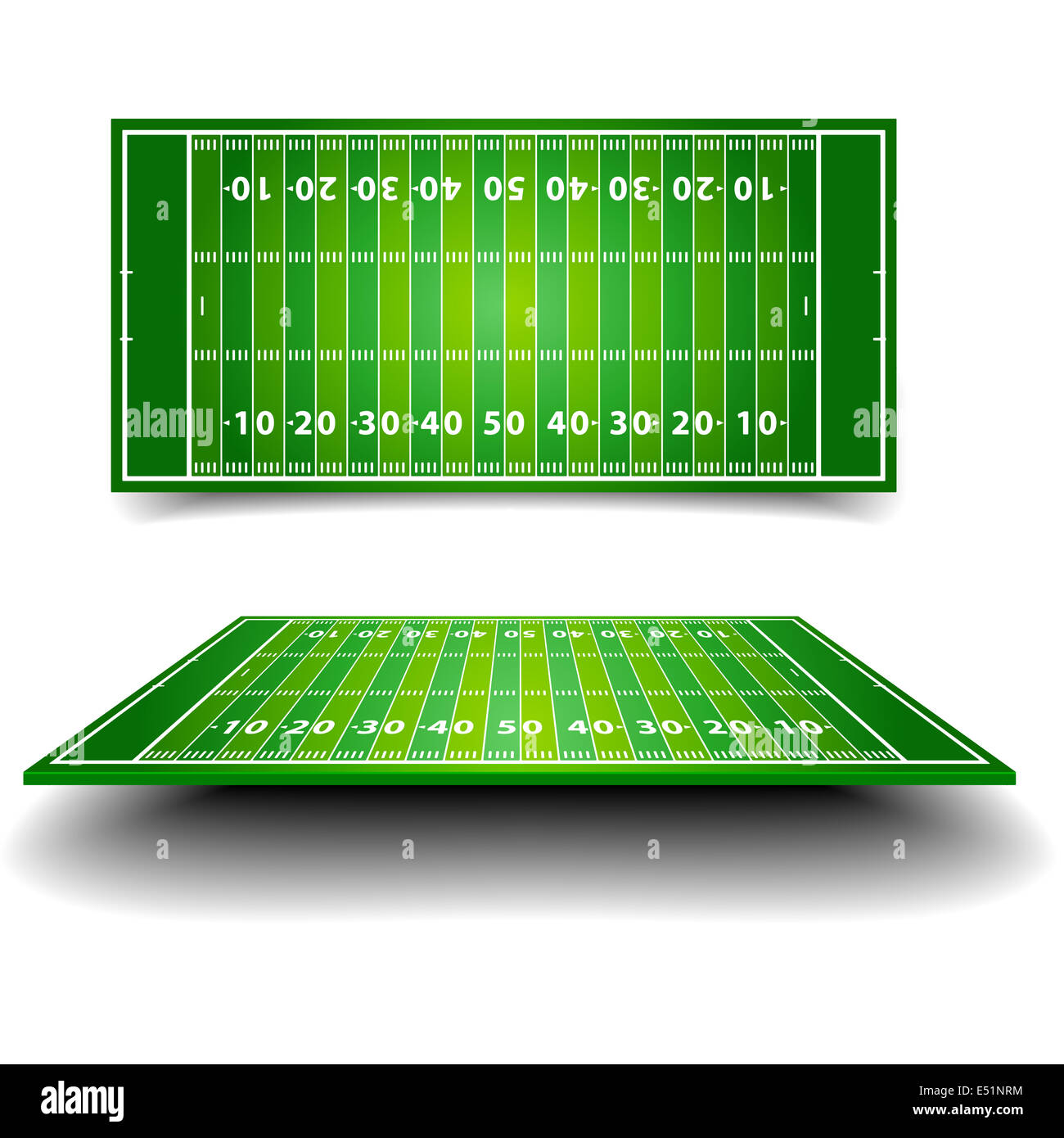 American Football Field with perspective Stock Photo - Alamy