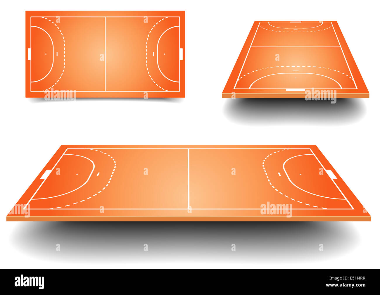 handball field set Stock Photo - Alamy