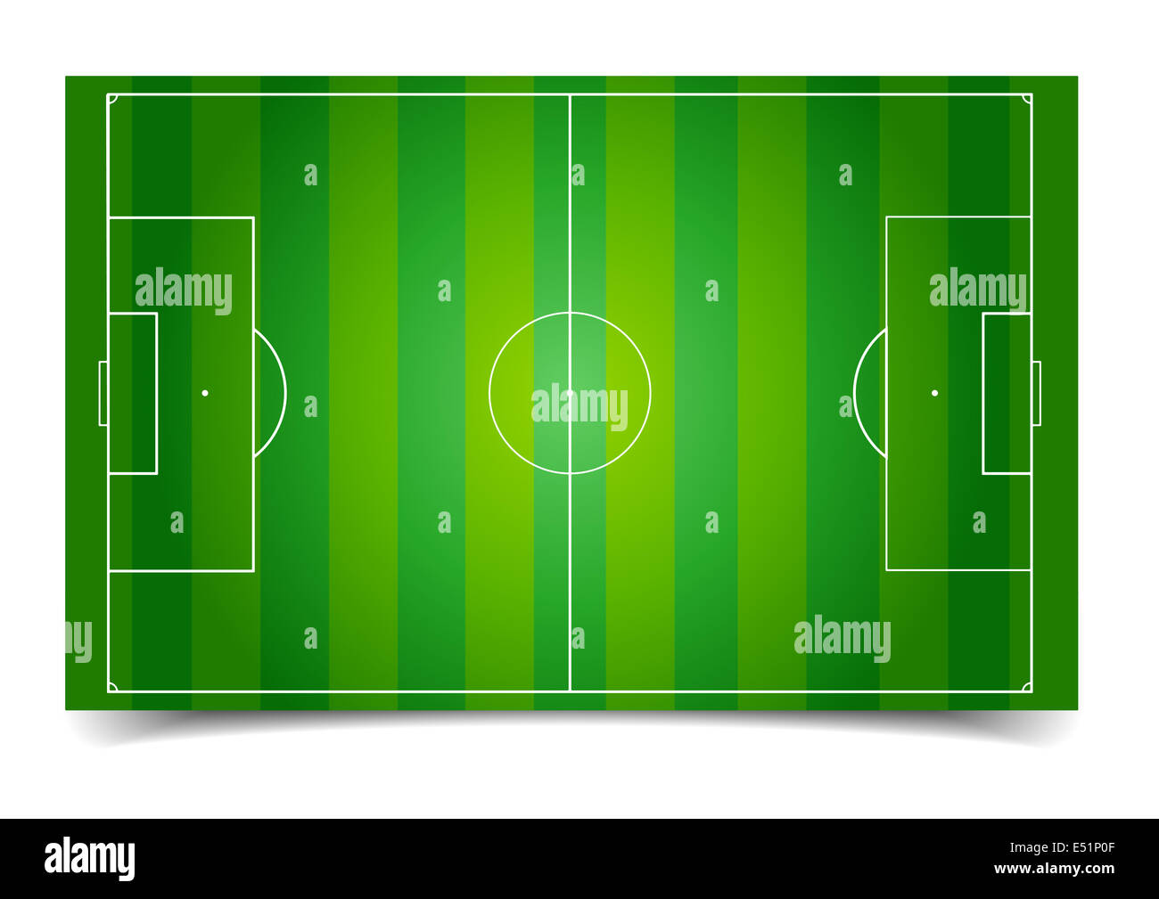 Football soccer field pitch Cut Out Stock Images & Pictures - Alamy