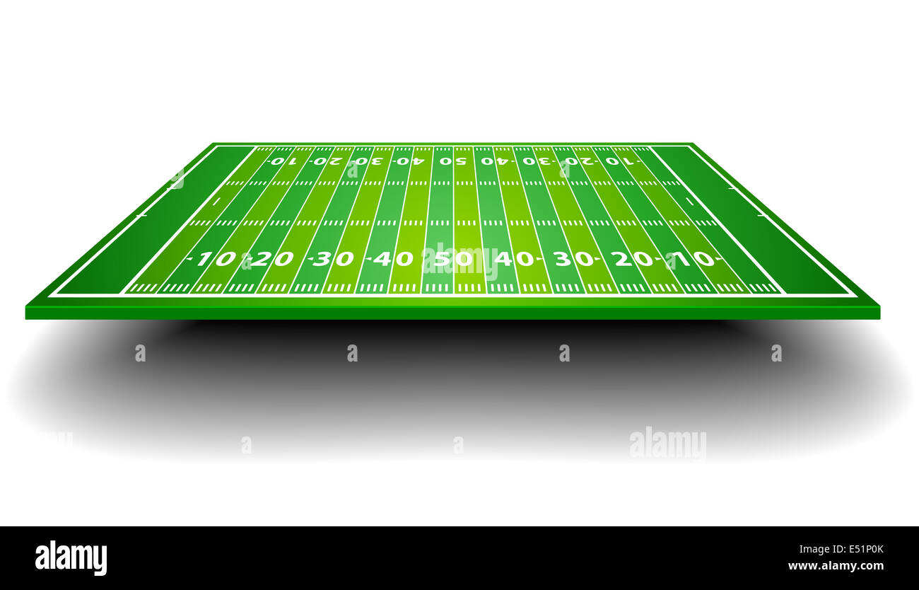 American Football Field with perspective Stock Photo - Alamy