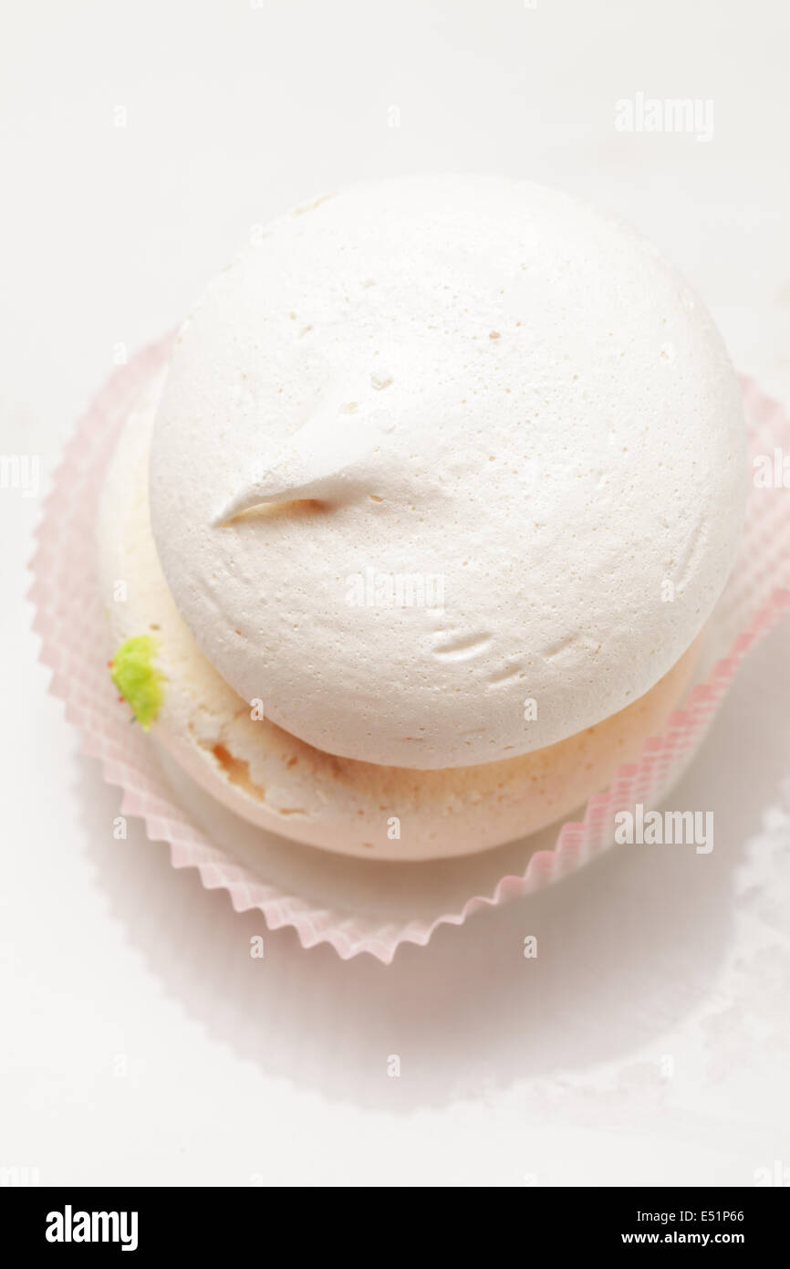 Meringue cake above view Stock Photo - Alamy
