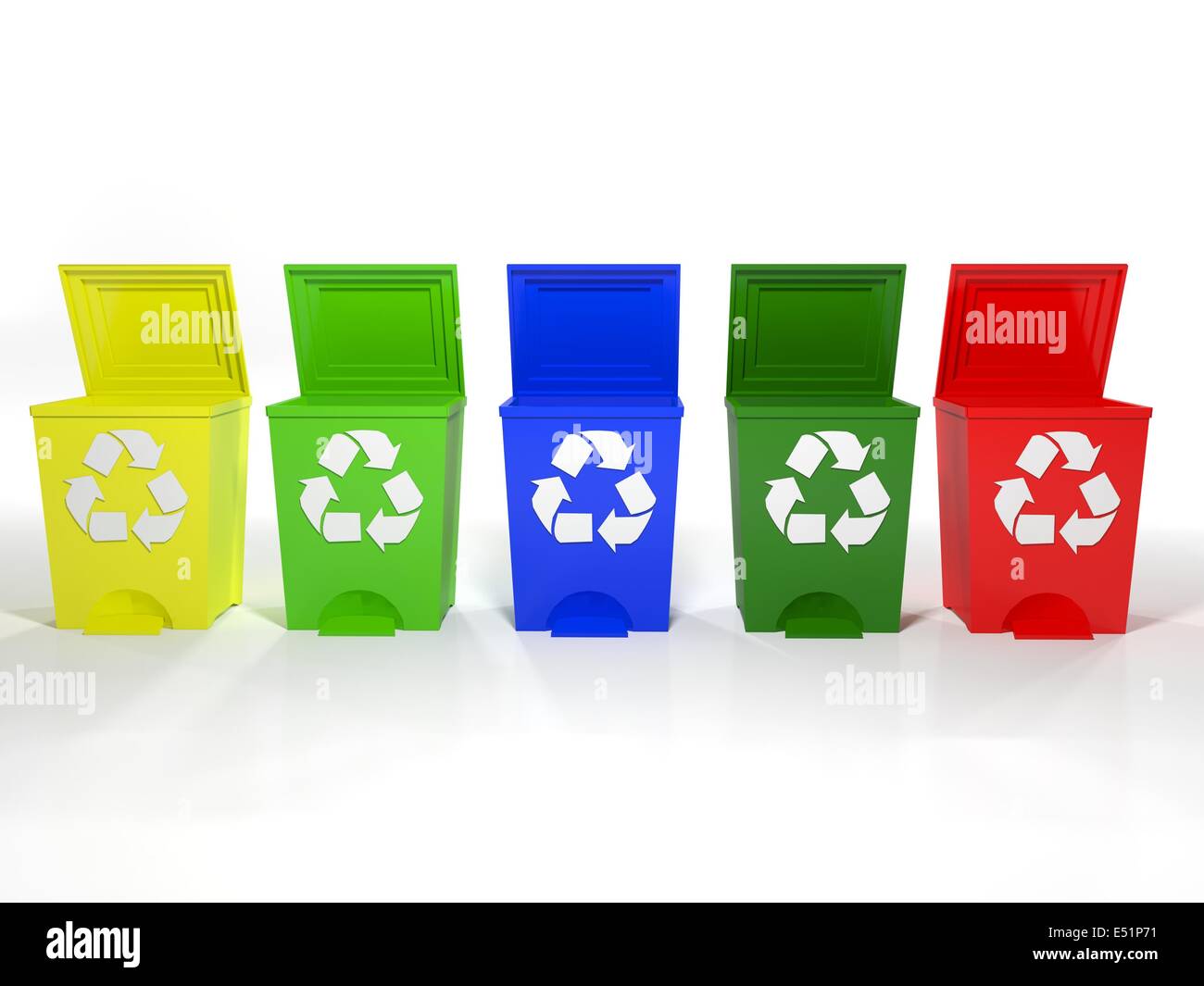 Reduce reuse recycle bins Cut Out Stock Images & Pictures - Alamy