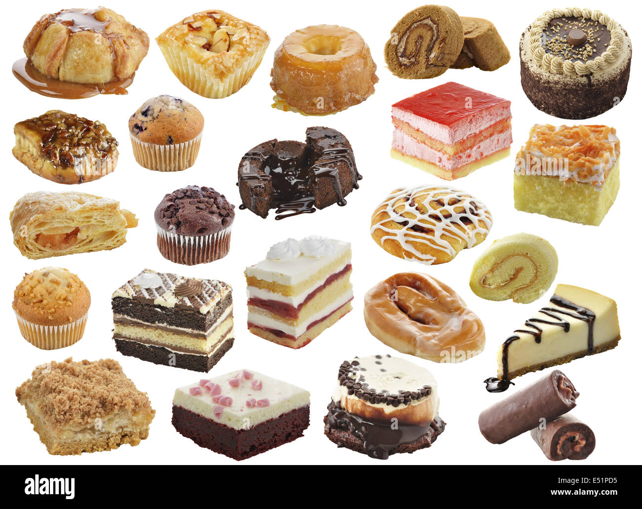Desserts Assortment Stock Photo - Alamy