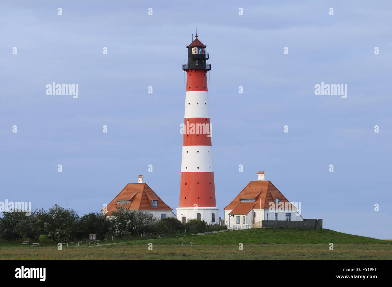 Westerhever lighthouse westerheversand leuchtturm hi-res stock ...