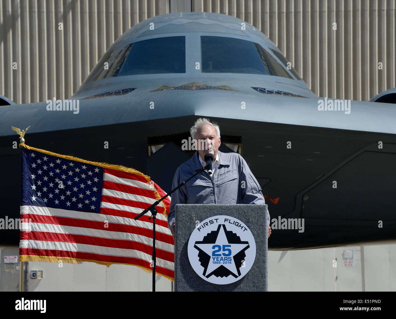 Palmdale, California, USA. 17th July, 2014. B-2 bomber first flight ...