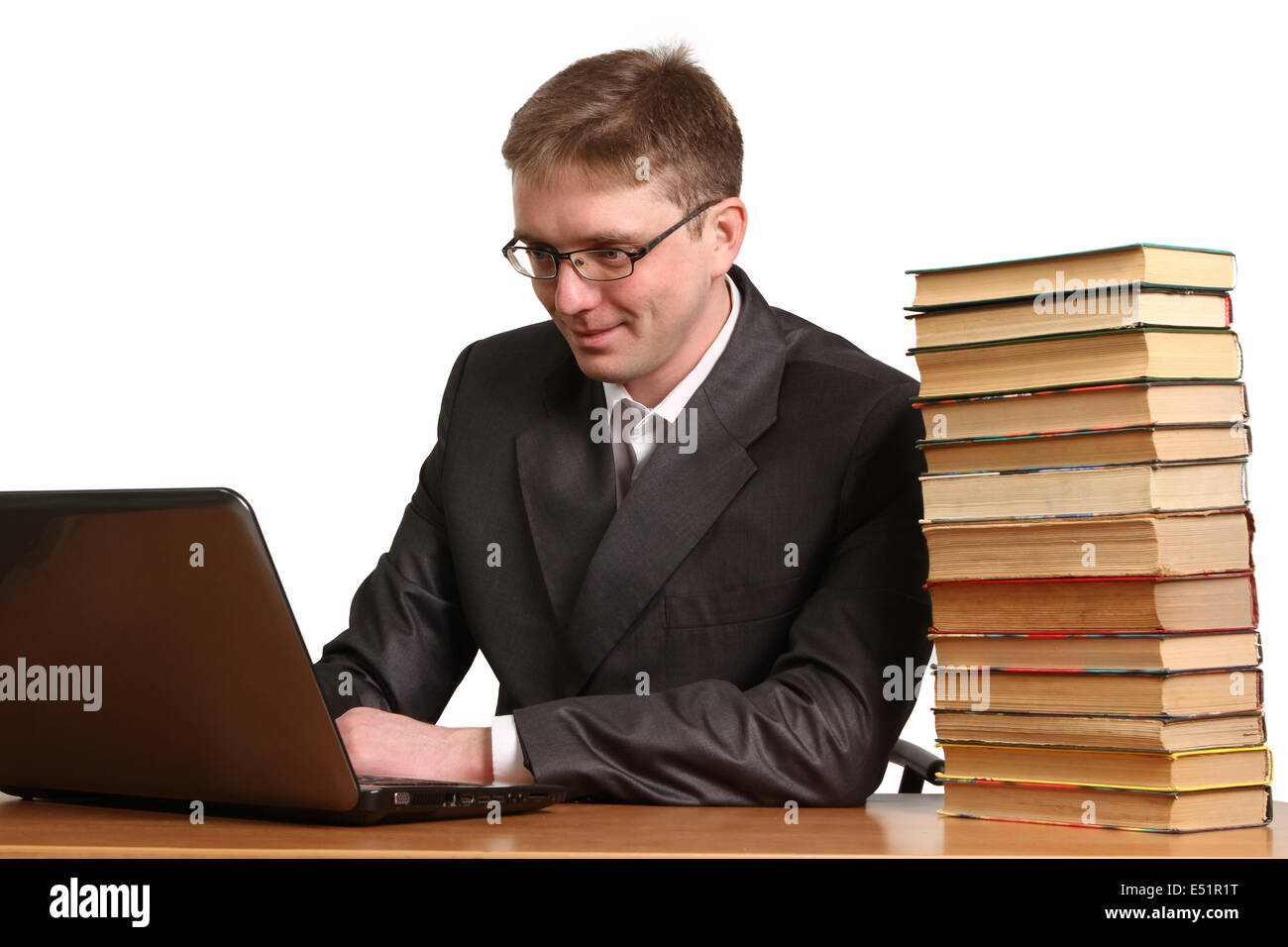 Reading from laptop hi-res stock photography and images - Alamy